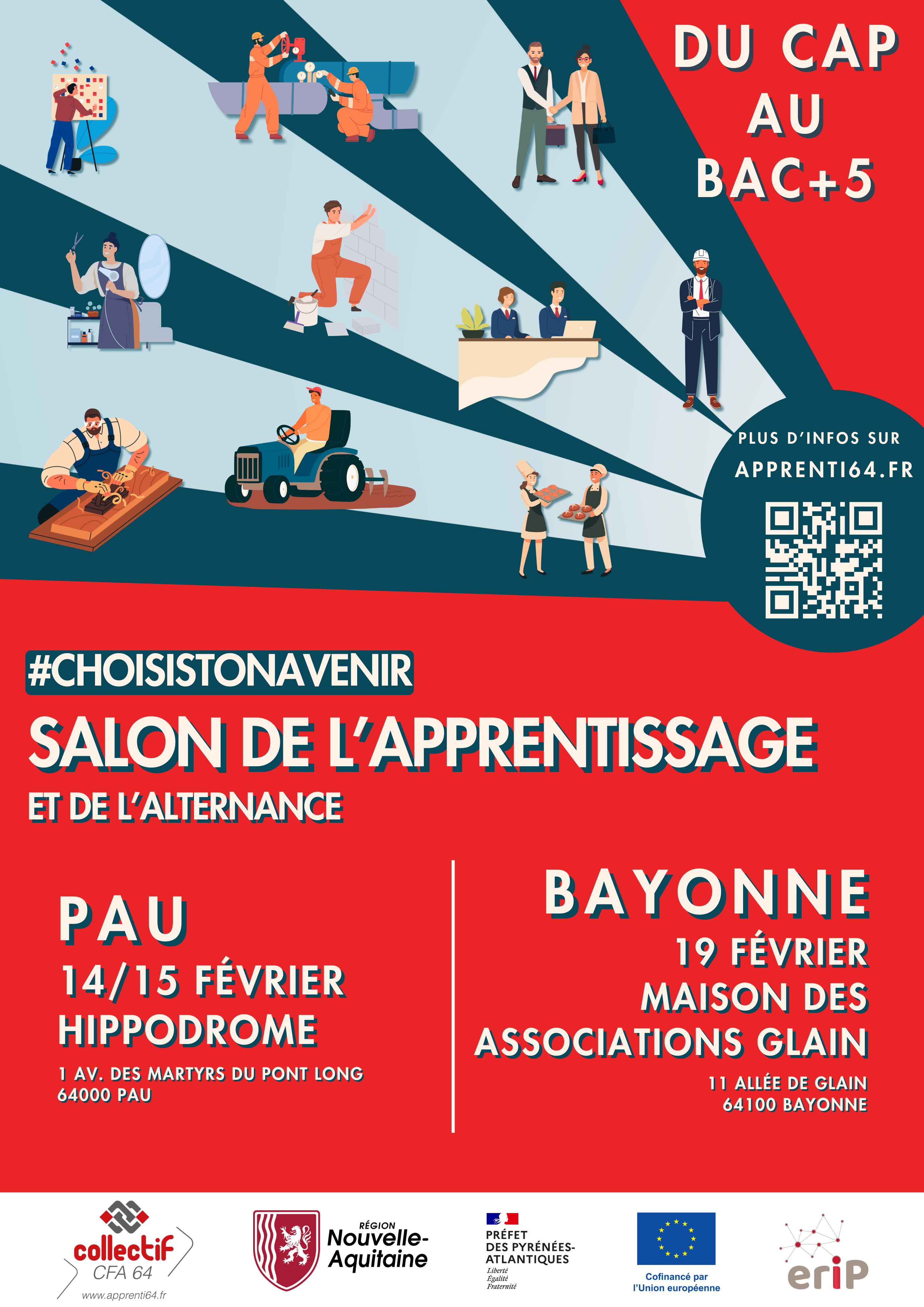 2 salons d'alternance et d'apprentissage sur Bayonne et Pau 🎯